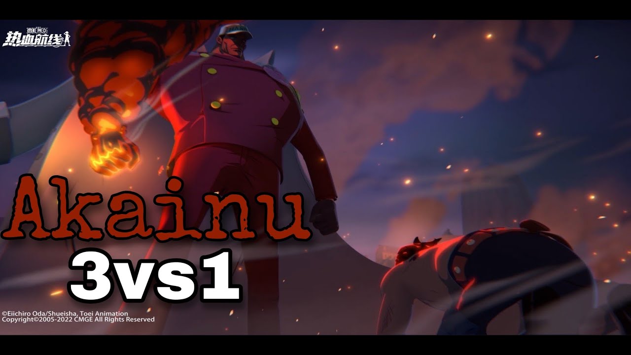 Akainu pvp 3v1 the strongest comeback_one piece fighting path - YouTube