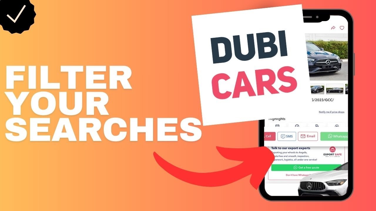 How to filter your searches by number of seats in the Dubi Cars app? - YouTube
