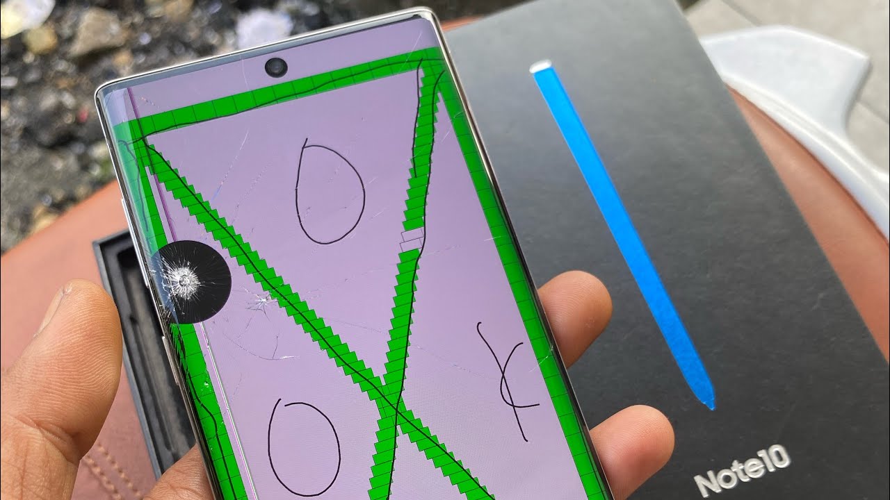 Samsung galaxy Note 10 green line (komplikasi) & kade RT - YouTube