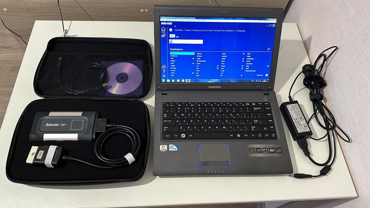 Комплект Ноутбук Samsung R430 + AutoCom CDP+ 1 плата V3 0 Bluetooth ...