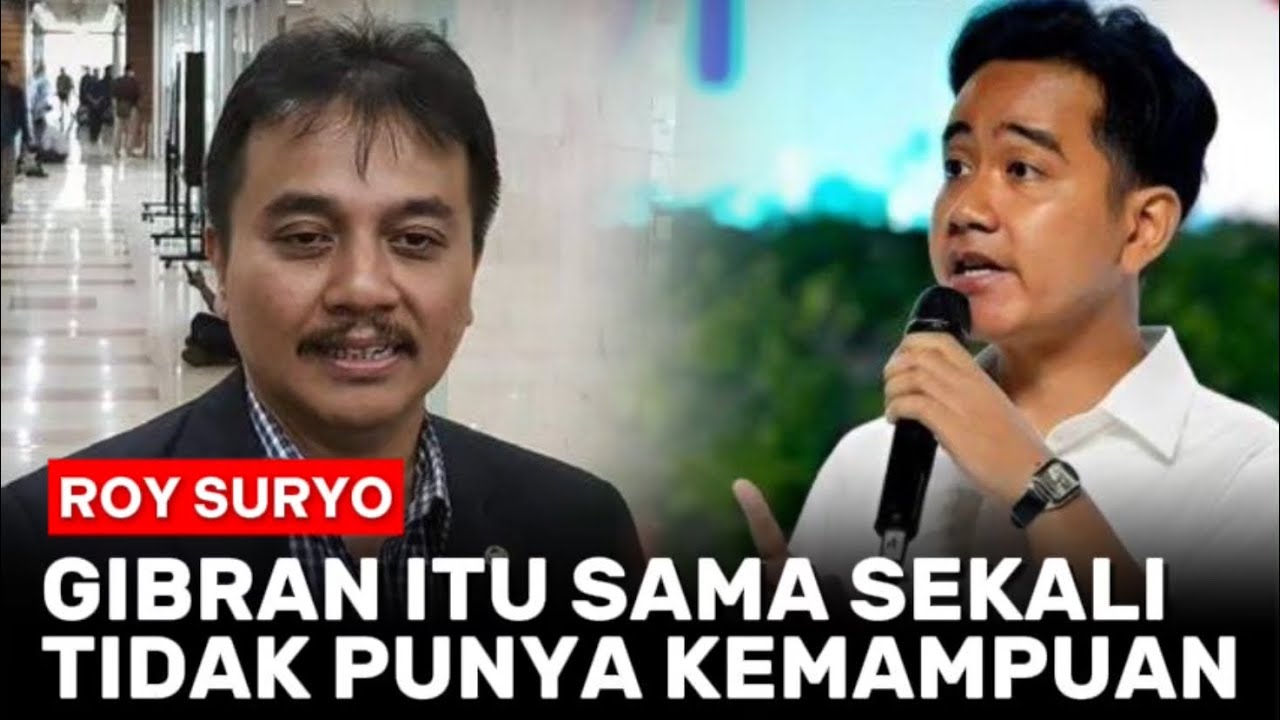 WAPRES KITA ITU KOSONG‼️ ROY SURYO MAKIN YAKIN FUFUFAFA ADALAH GIBRAN ...