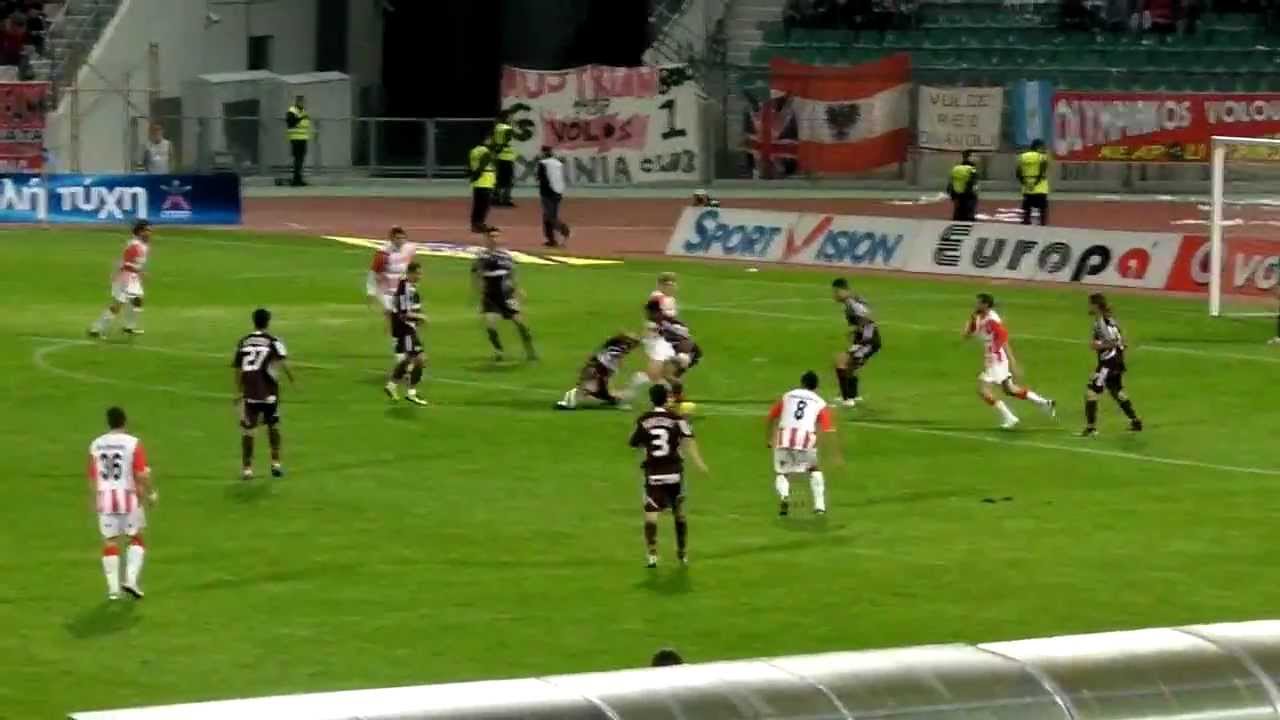 ΟΛ. ΒΟΛΟΥ - ΑΕΛ 1-1 (ΦΑΣΕΙΣ ΑΓΩΝΑ) 23/10/10 HD 720p - YouTube