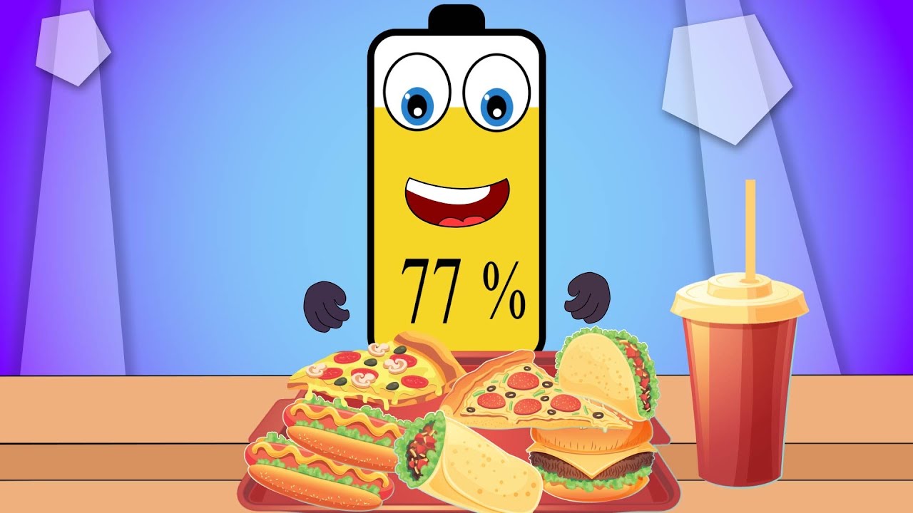 Delicious food | Asmr mukbang animation || Battery charging animation ...