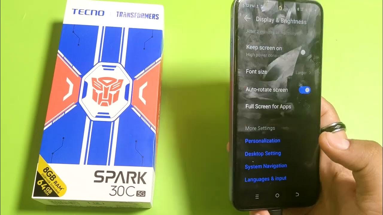 Tecno Spark 30C 5G: How To Solve Auto Rotate Screen Problem on Tecno Phone - YouTube