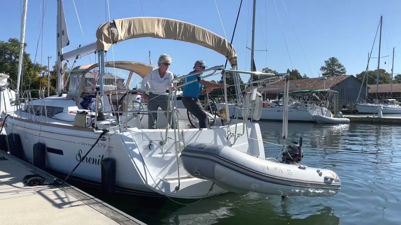Hoist in davits with Motor - YouTube