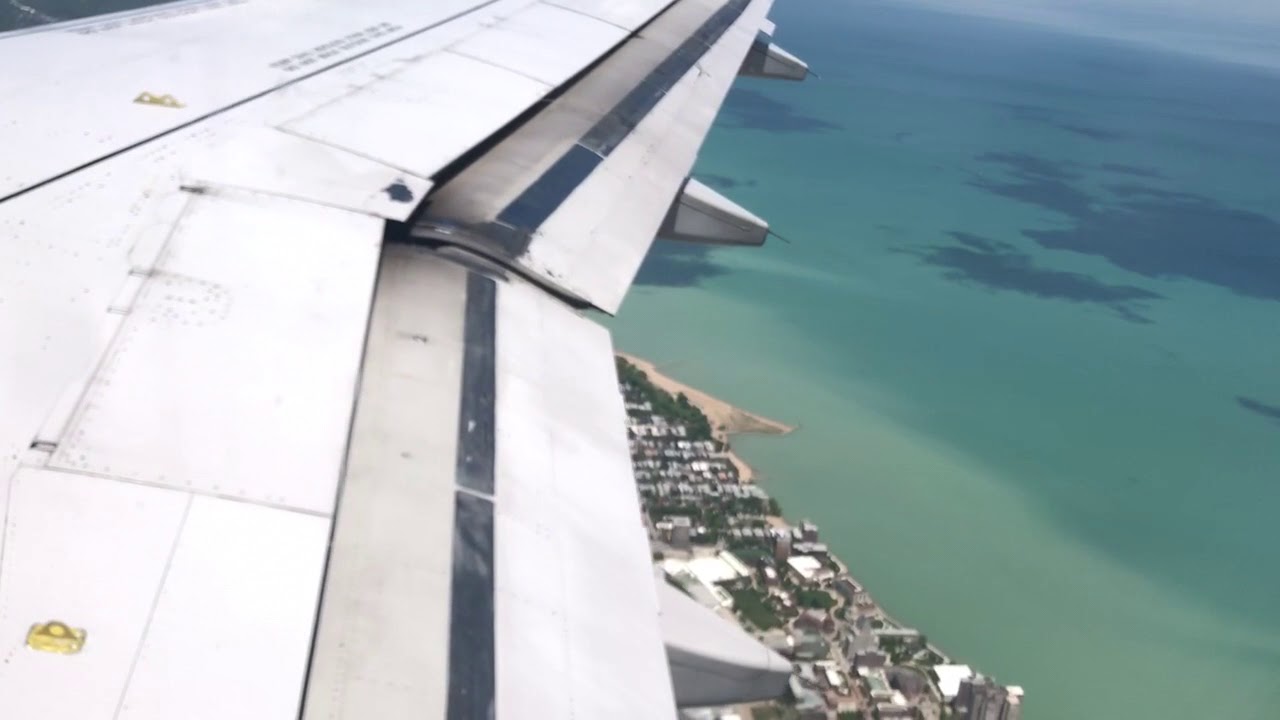 Chicago O’Hare approach and landing United A320 - YouTube