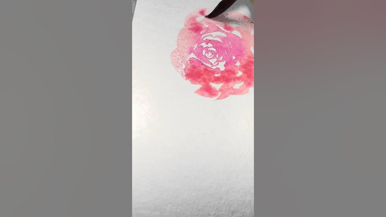 Simple Watercolor Rose Tutorial - YouTube