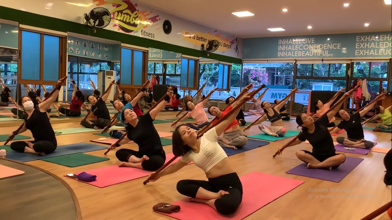 15 minute Stick Yoga Workout For Beginners | Yoga With Stick - YouTube