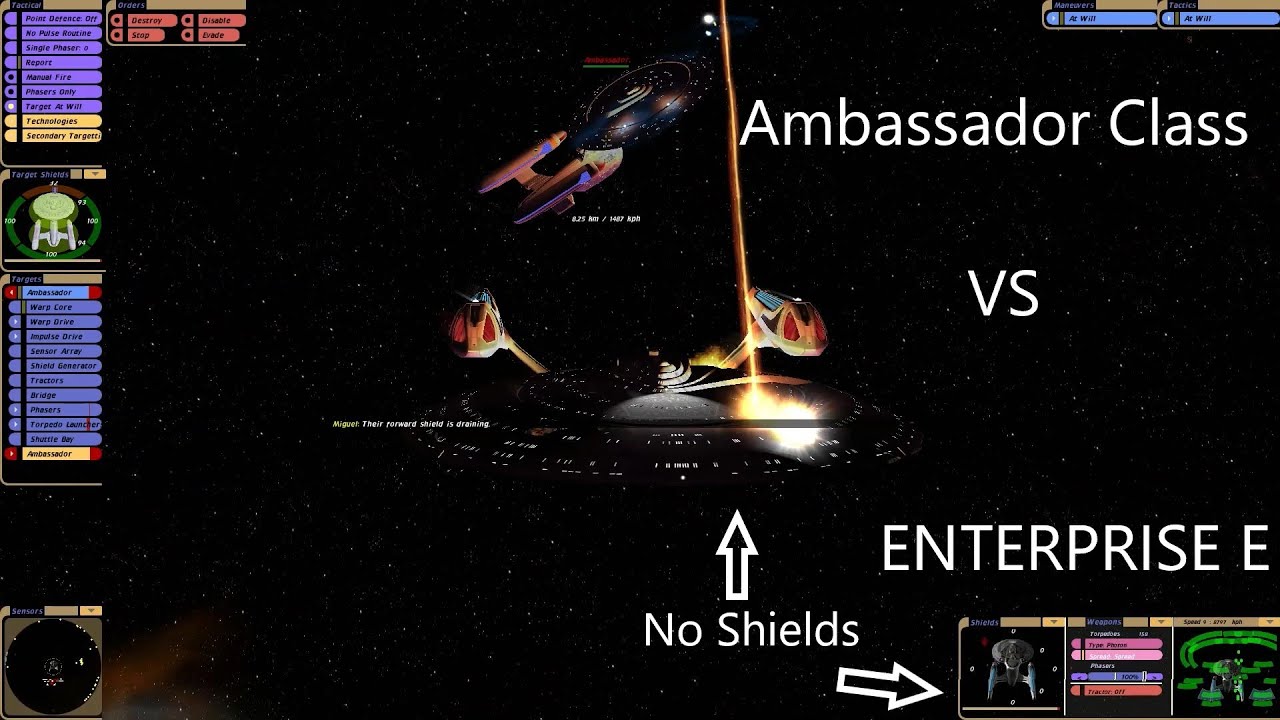 Enterprise C VS Enterprise E (No Shields) | 2 Battles | Star Trek ...
