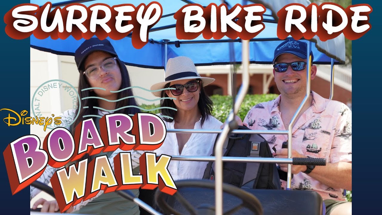 Surrey Bike Ride at Disney's Boardwalk Resort | Disney World - YouTube