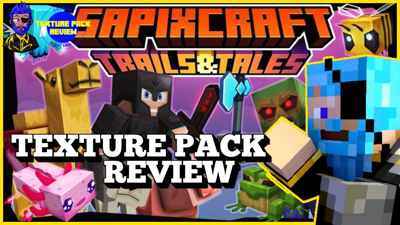 Daz Man Reviews Sapixcraft HD Texture Pack In Minecraft Bedrock ...