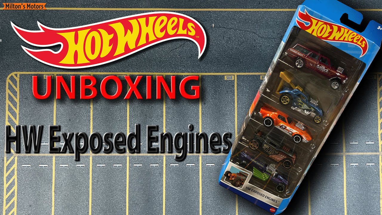 Unboxing: Hot Wheels HW EXPOSED ENGINES 5 Pack! (2022) - YouTube
