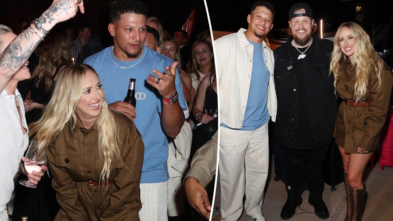 Patrick & Brittany Mahomes Party at Carbone Beach for F1 Miami - YouTube