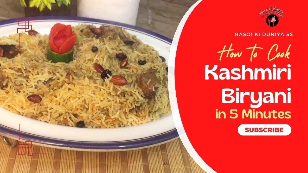Kashmiri Biryani by Rasoi Ki Duniya SS | Eid Special Biryani | Biryani ...