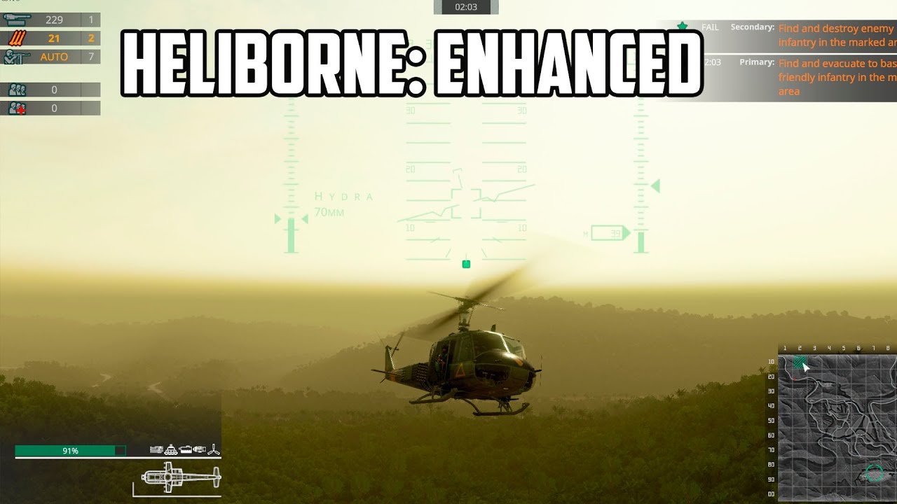 HELIBORNE: ENHANCED EDITION | ahora en helicoptero | mision 1 fail ...