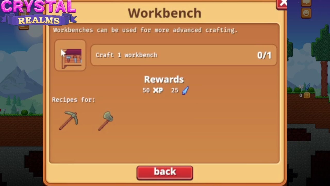 WORKBENCH QUEST | CRYSTAL REALMS - YouTube