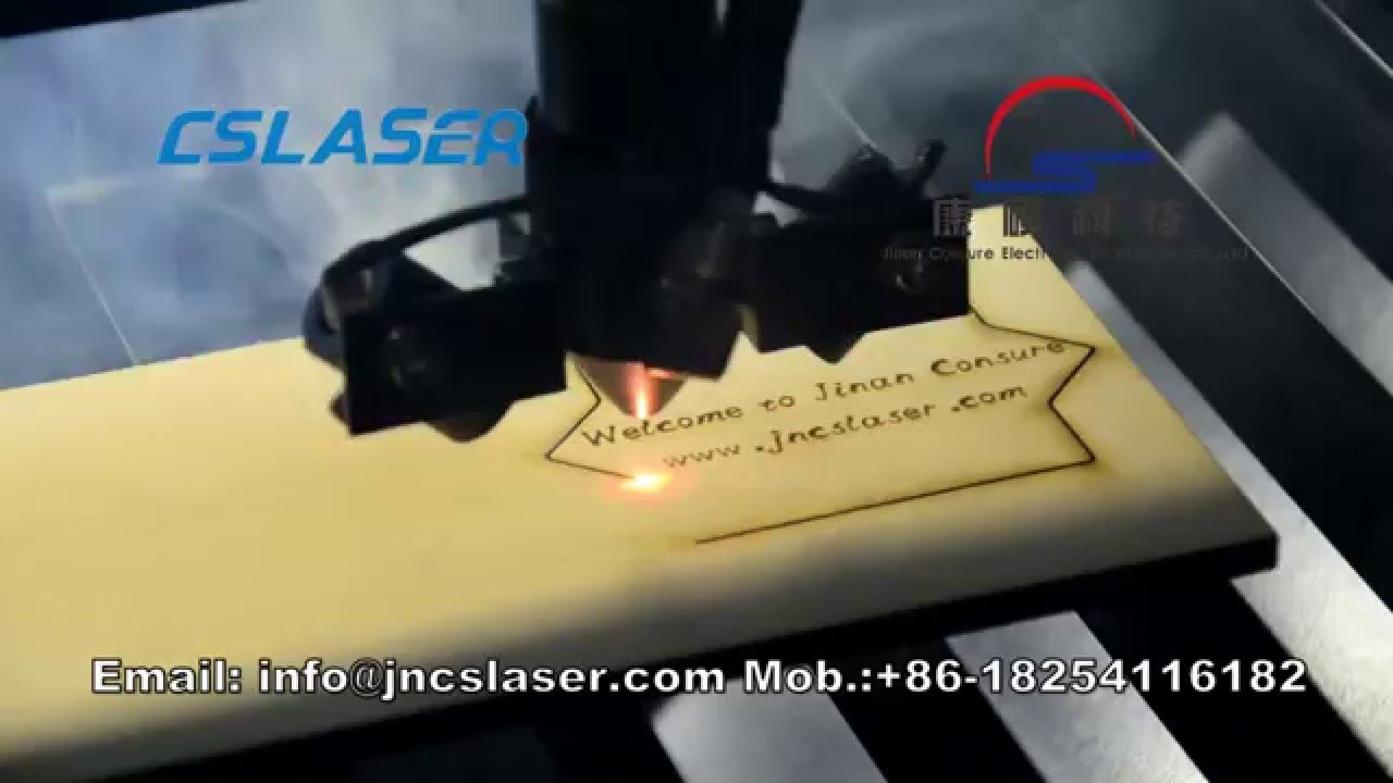 Laser Engraving Cutting Machine for wood, acrylic, fabric - YouTube