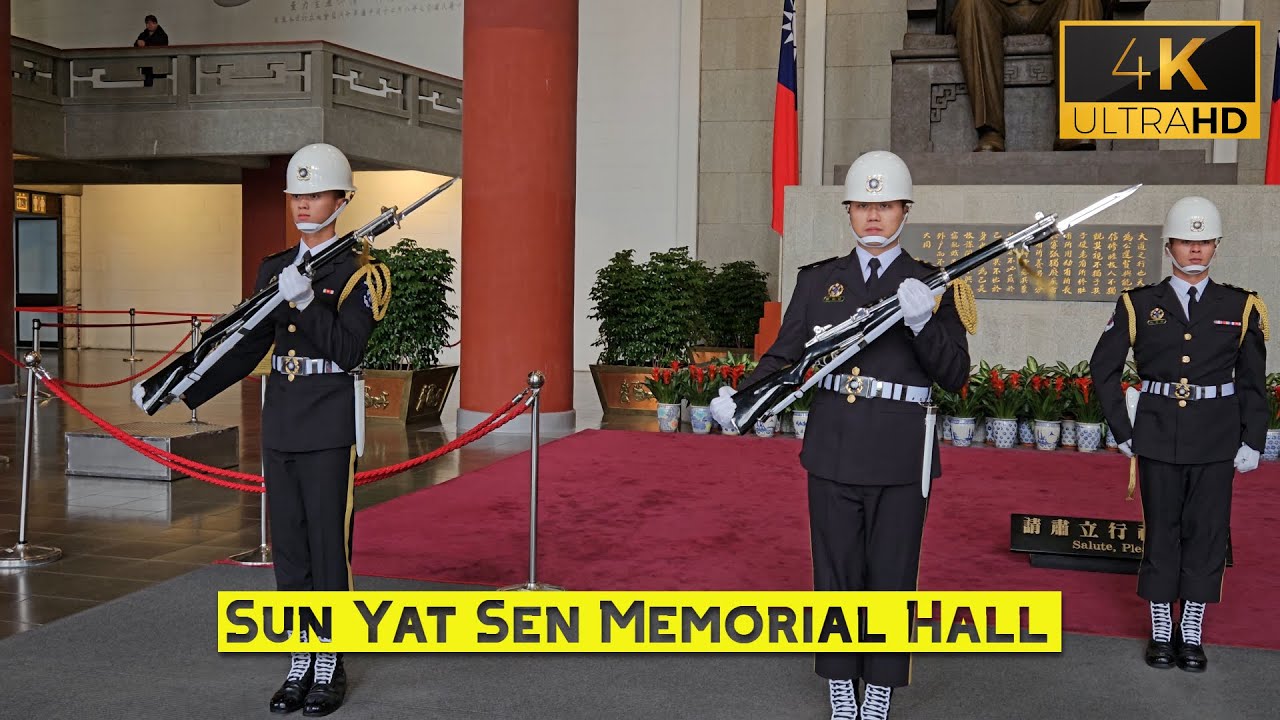 2024 Taipei Sun Yat Sen Memorial Hall 國父紀念館 Changing of guards 4K - YouTube