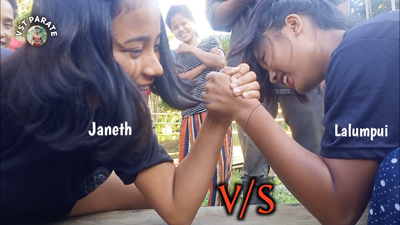 Street Fight 🥵 Arm Wrestling ©Lalumpui Parate v/s Janeth Changsan - Ngaibân Sikpui Ruoi Sport ...