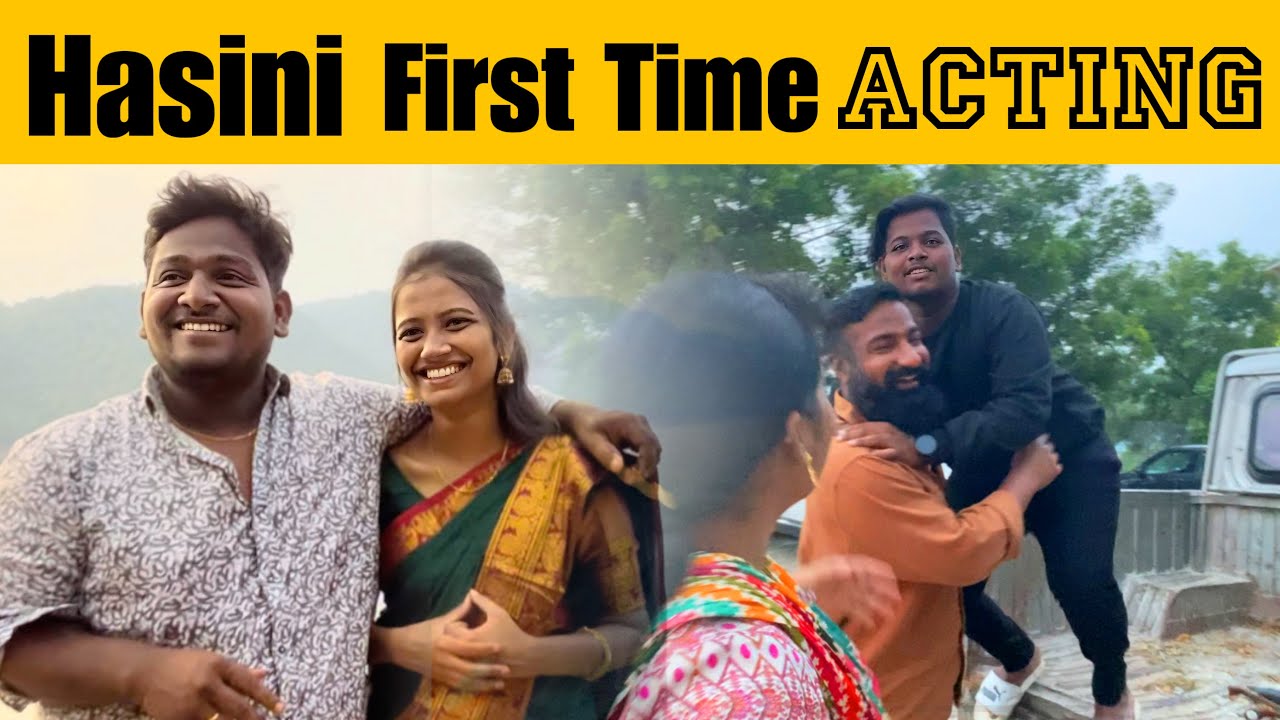 Hasini First Time Acting చెసింది - YouTube