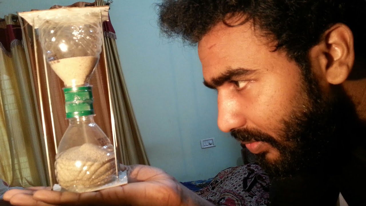 Making hourglass timer sand clock. - YouTube