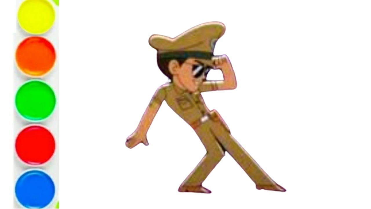 How To Draw Little Singham | Little Singham Drawing - YouTube