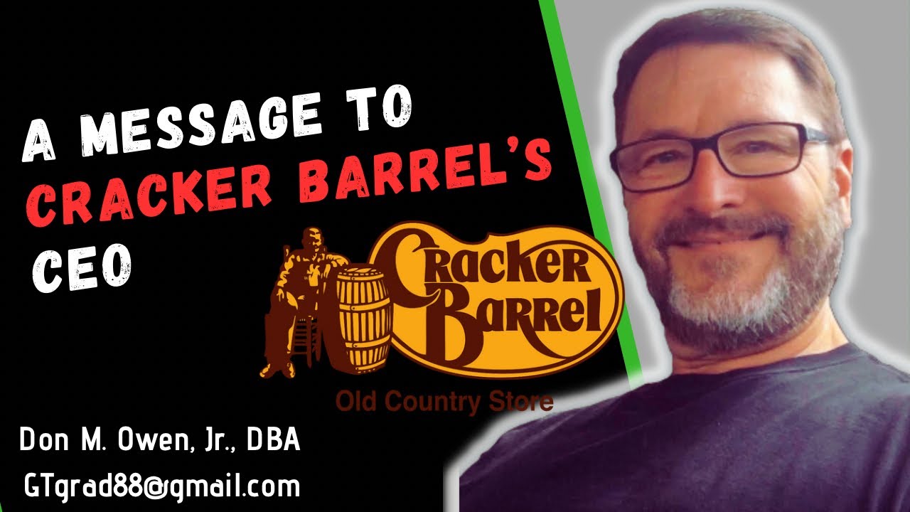 A Message to Cracker Barrel’s CEO - YouTube