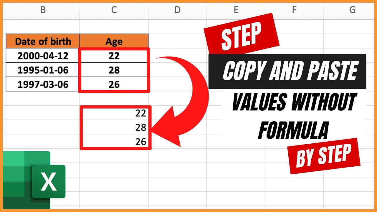 How To Copy And Paste Values Without Formula In Excel Quick And Easy YouTube how-to-copy-and-paste-values-without-formula-in-excel-quick-and-easy-youtube
