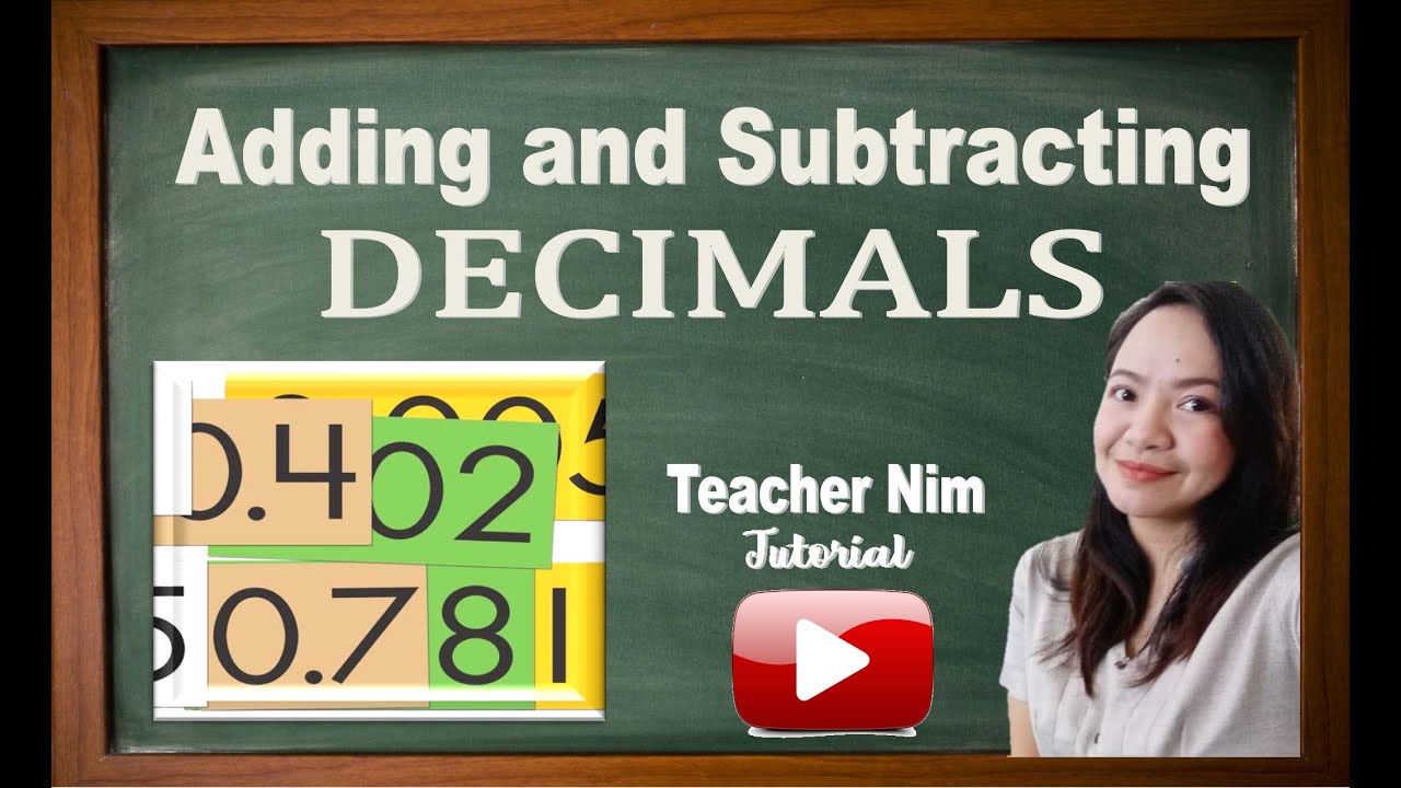 Adding and Subtracting Decimals Tagalog - YouTube