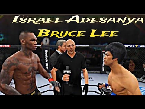 UFC 4 Israel Adesanya Vs Bruce Lee - Most Bloodiest UFC (MMA ...