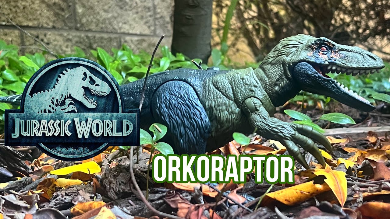 (NEW) Jurassic World Dino Trackers Orkoraptor Toy review #jurassicworld ...