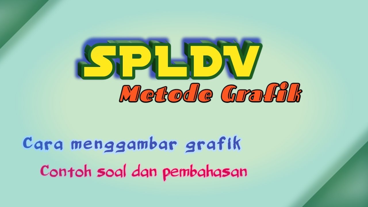 Metode Grafik SPLDV - YouTube