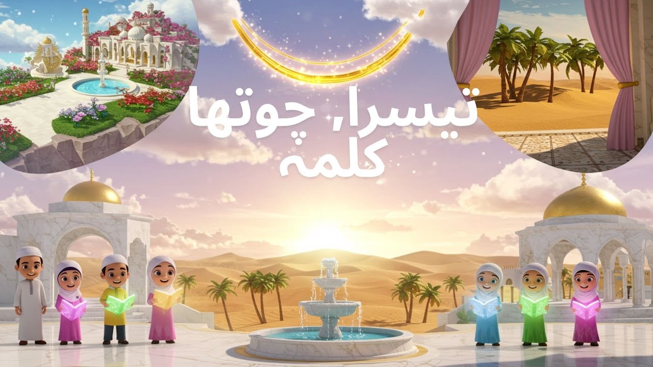 Learn 3rd & 4th Kalima of Islam with Kids | Animated Islamic Video # ...