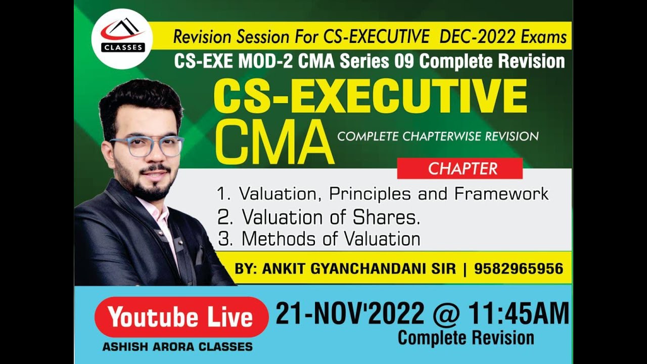 CS Executive | JIGL | CPC Complete Revision | Dec 2022 | CS Ashish ...