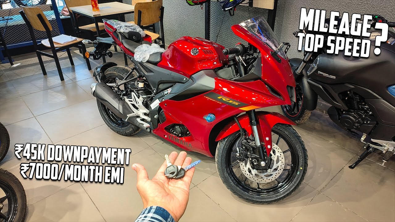 Yamaha R15 V4 E20 Metallic Red | Detail Walkaround Review | R15 V4 Emi ...