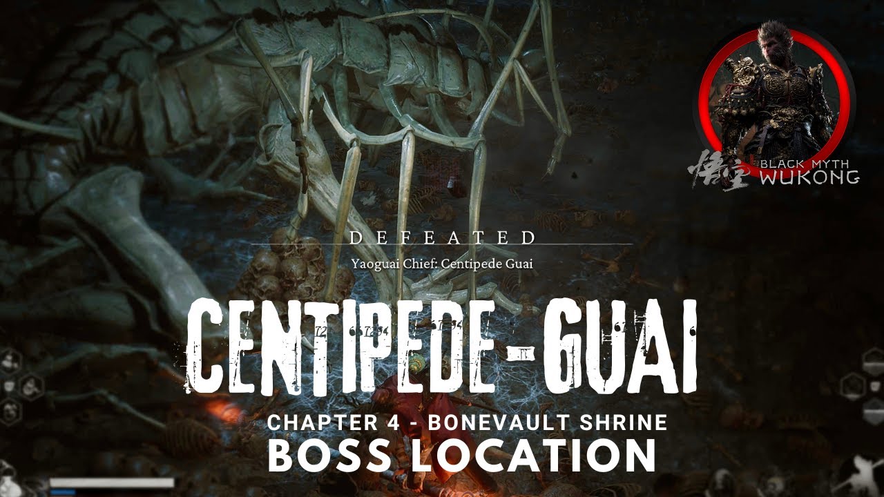 Black Myth: Wukong | Chief Centipede Guai Boss Location - Bonevault ...