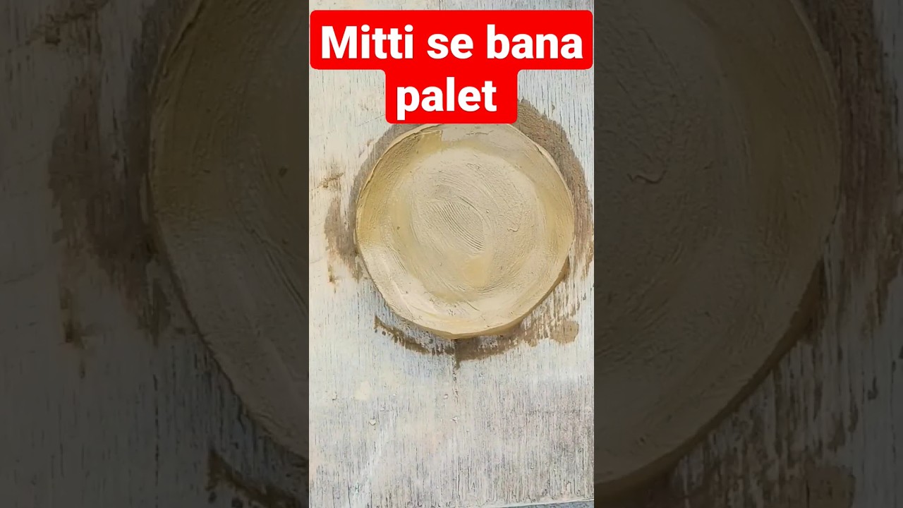 DIY clay miniature easy art mitti se bana palet craft how to make mitti ...