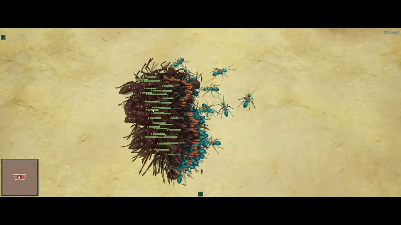 Empire of the Undergrowth - 50 bullet ants vs 100 royal guards - YouTube