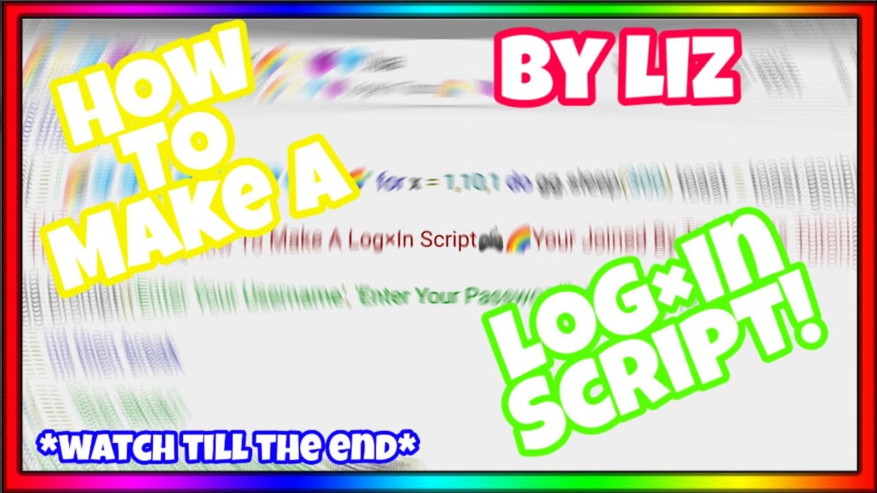HOW TO MAKE A LOG IN SCRIPT GAME GUARDIAN YouTube HOW TO MAKE A LOG IN SCRIPT GAME GUARDIAN YouTube