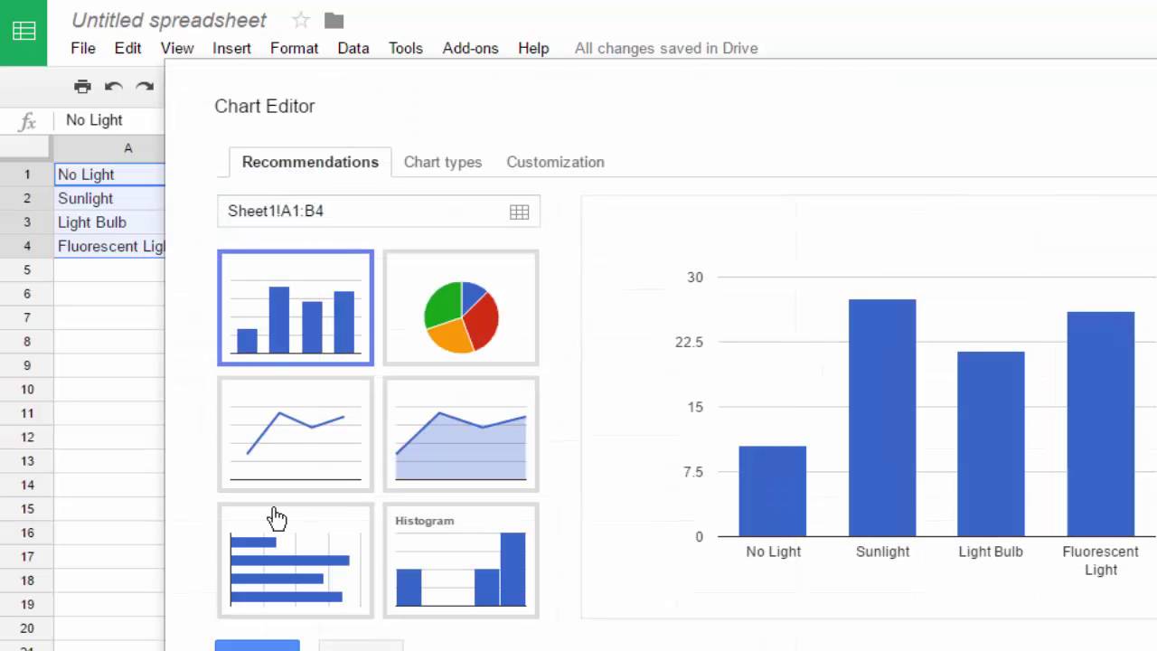 How To Create A Chart On Google Sheets YouTube how-to-create-a-chart-on-google-sheets-youtube