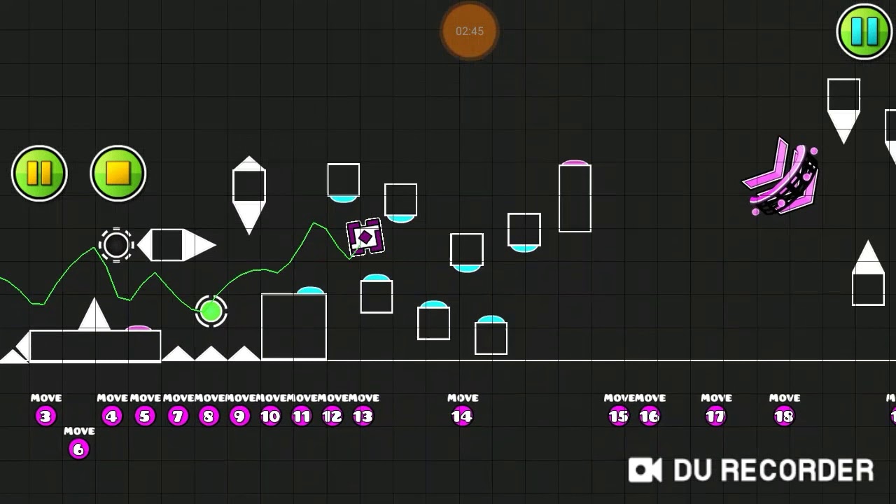 entity layout, song Aura- by Creo geometry dash - YouTube