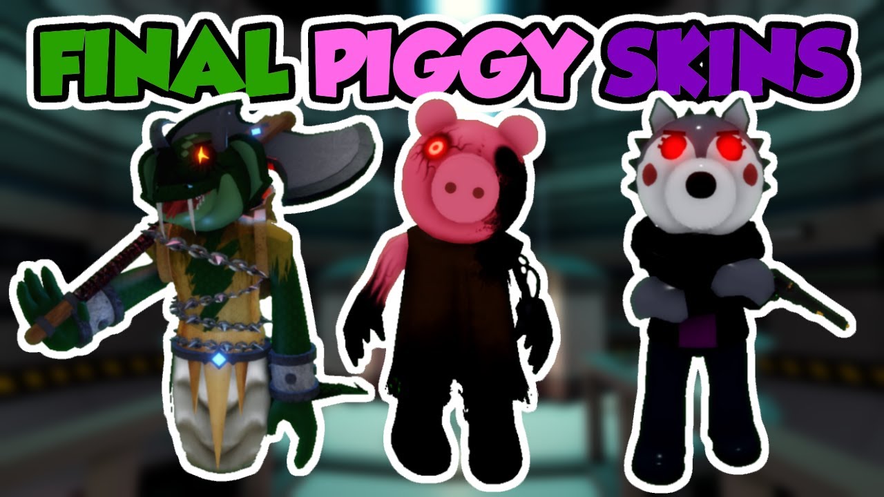 THE FINAL 3 ROBLOX PIGGY SKINS (SILZOUS, DISTORTED PIGGY, WILLOW SKINS ...
