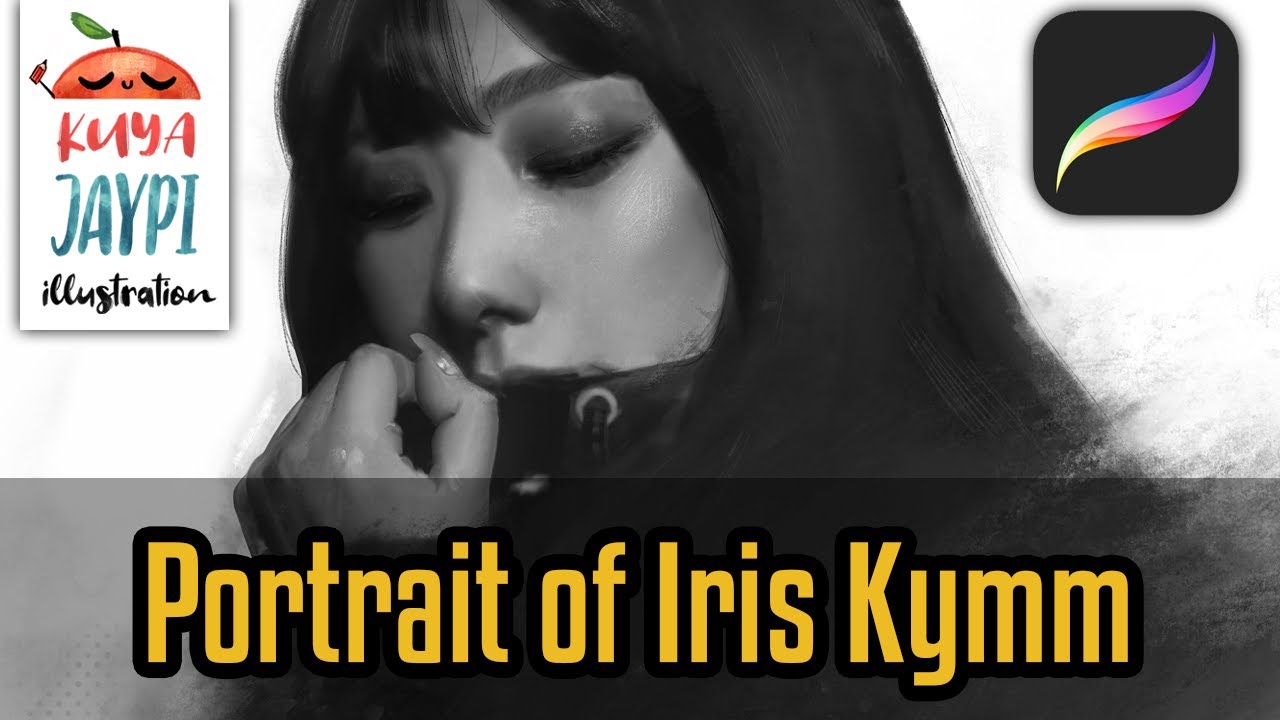 Iris Kymm Portrait done in Procreate / ipad pro - YouTube