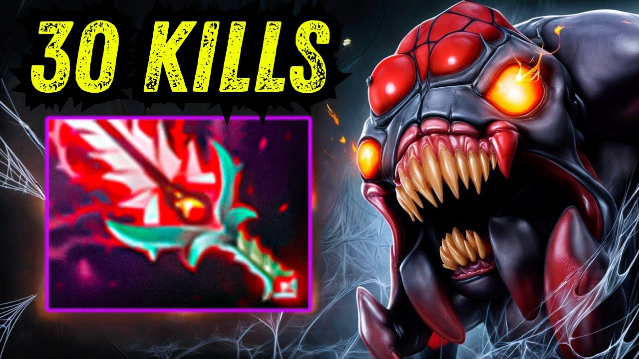 Unlimited Crit Damage Mid Broodmother 30Kills 1st Item Bloodthorn Build ...