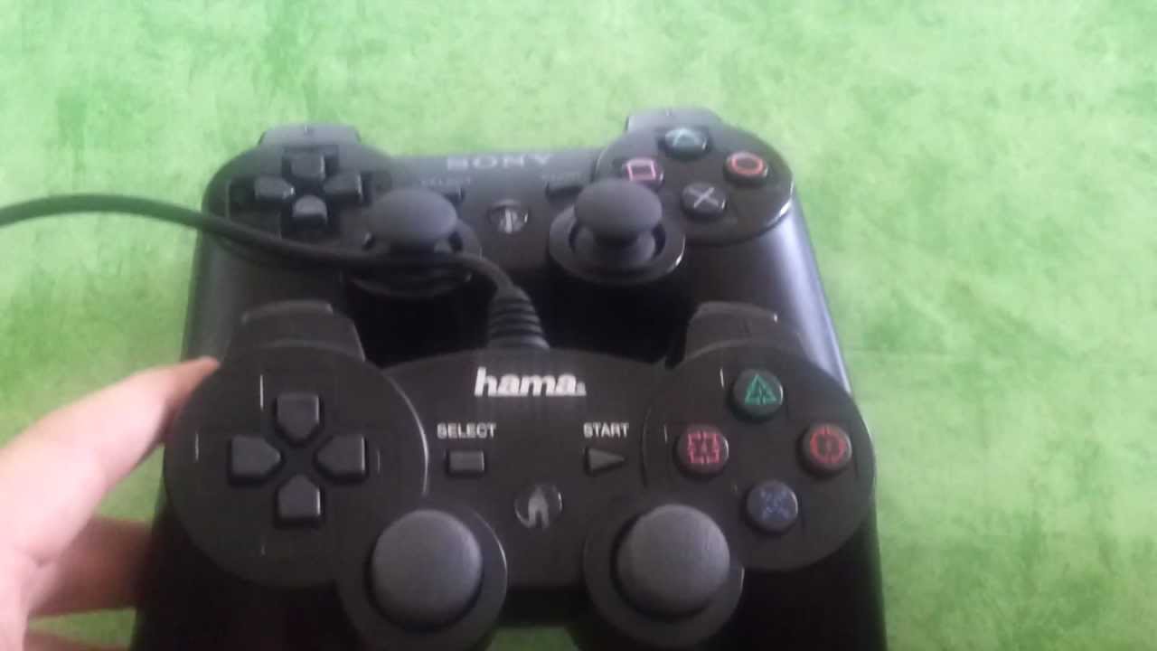 PS3 Controller Vergleich Sony Sixaxis vs. Hama Blackforce - YouTube