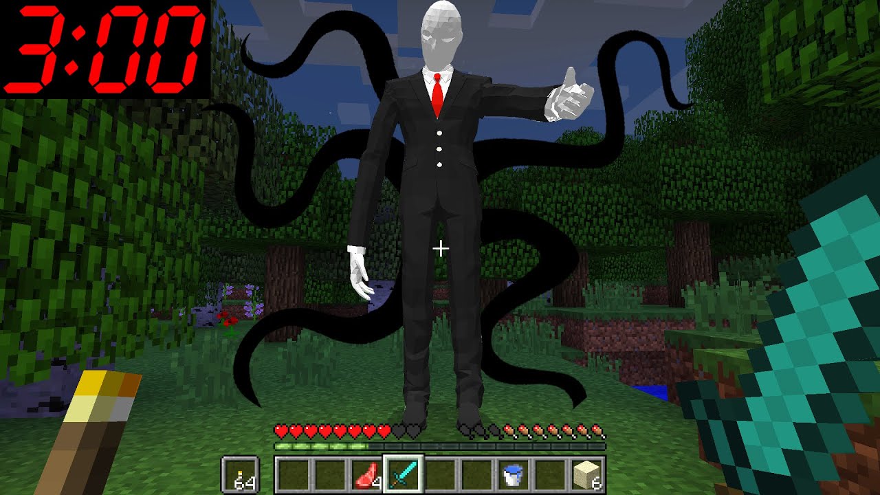 This is real SLENDERMAN at 3:00 AM in Minecraft Cursed To Be Continued ...