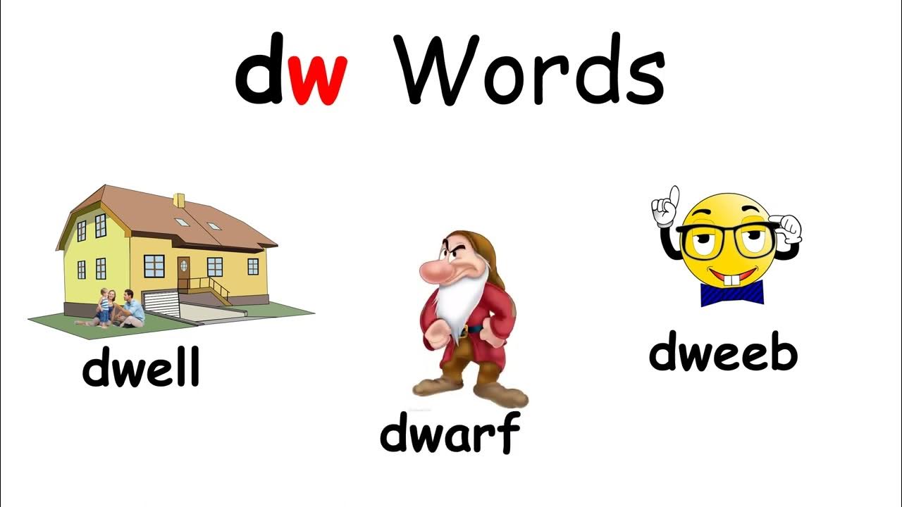 Consonant Blend Words with the letter w: dw, sw & tw - YouTube