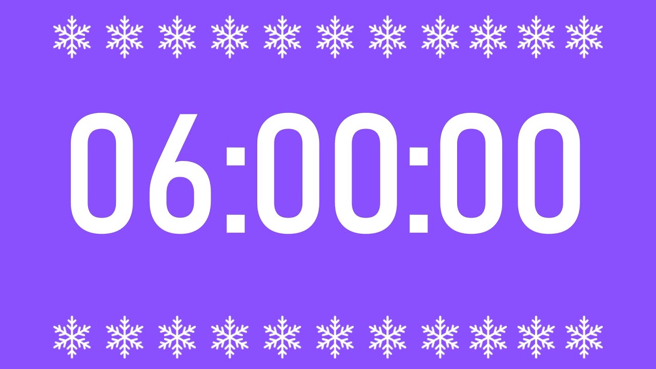 NO ADS | 6 Hour Countdown Timer | 360 Minute Countdown for Study, Work, Focus & Productivity ...