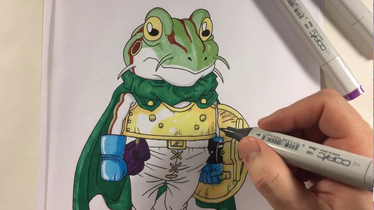 Drawing Sir Glenn AKA Frog from Chrono Trigger - YouTube