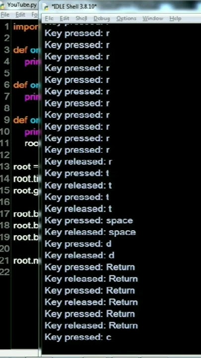 Keyboard Shortcuts Key Using Tkinter Python Shorts Windows Python Tutorial Linux Coding